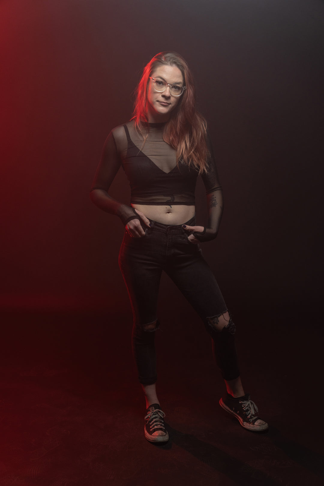 The Taylor Mesh Top - Black – Girrlscout